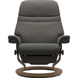 Relaxsessel stressless, B:79cm H:103cm T:78cm, grau, Leder BATICK: BATICK ist ein leicht korrigiertes, durchgef&auml;rbtes und genarbtes M&ouml;belleder, bei
