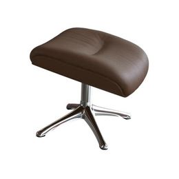 Fu&szlig;hocker FLEXLUX, B:44cm H:39cm T:35cm, braun, 100% Echtleder, Garten, Hocker, "Elegant Beinst&uuml;tze, Entspannung, Skandinavisch, Ultimativer