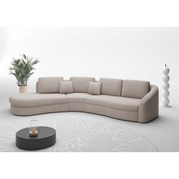 Sit & More Ecksofa SIT & MORE, B:366cm H:88cm T:230cm, grau, 100% Polyester, Wohnzimmer, Sofas, "Jazz L-Form", In weiteren Gr&ouml;&szlig;en erh&auml;ltlich