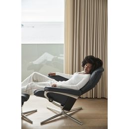 Relaxsessel stressless, B:92cm H:103cm T:79cm, blau, Leder PALOMA: PALOMA ist ein durchgef&auml;rbtes Semianilin-M&ouml;belleder mit nat&uuml;rlicher Narbung.,