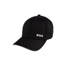 BOSS Green Herren Baseball Cap "Cap-Bold", schwarz, unifarben, Twill, Baumwolle, Caps, mit kontrastfarbener Unterseite, Unisex