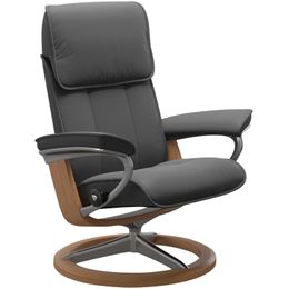 Relaxsessel stressless, B:84cm H:100cm T:73cm, grau, Leder BATICK: BATICK ist ein leicht korrigiertes, durchgef&auml;rbtes und genarbtes M&ouml;belleder, bei