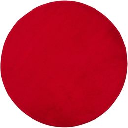 G&ouml;zze Badematte G&Ouml;ZZE, H:18mm, rot, Polyester, Badematten, "Rio Premium", Badteppich, Uni Farben, waschbar, rechteckig & rund erh&auml;ltlich