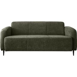 3-Sitzer Home Affaire, B:185cm H:76cm T:90cm, gr&uuml;n, 100% Polyester, Sofas, "Marone"