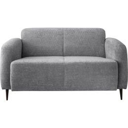 2-Sitzer Home Affaire, B:140cm H:76cm T:90cm, grau, 100% Polyester, Sofas, "Marone"