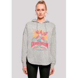 F4NT4STIC Damen Kapuzenpullover "Stranger Things Demogorgon Netflix TV Series", grau, Gr. XS, Obermaterial: 100% Baumwolle, Pullover, Premium Qualit&auml;t