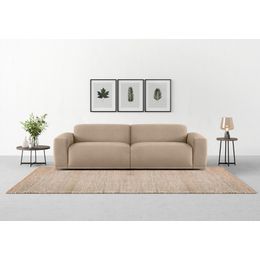 Big-Sofa Trendmanufaktur, B:254cm H:72cm T:107cm, grau, 100% Polyester, Sofas, "Braga, mit hochwertigem Kaltschaum, Megasofa, in Cord erh&auml;ltlich",