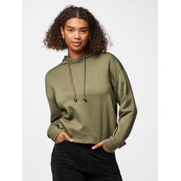 Pieces Damen Hoodie "PCCHILLI LS HOODIE NOOS BC", gr&uuml;n, Gr. XS, unifarben, Sweatware, Obermaterial: 50% Baumwolle, 50% Polyester, Sweatshirts