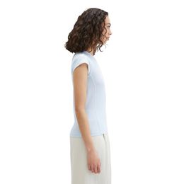 Marc O'Polo MARC O'POLO Damen T-Shirt "aus Organic Cotton", blau, Basic, Gr. XXL, unifarben, Obermaterial: 100% Baumwolle, Shirts
