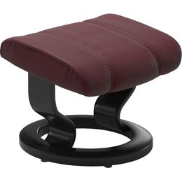 Fu&szlig;hocker stressless, B:54cm H:38cm T:39cm, rot, Leder BATICK: BATICK ist ein leicht korrigiertes, durchgef&auml;rbtes und genarbtes M&ouml;belleder, bei dem