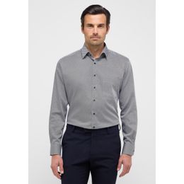 Eterna Herren Langarmhemd "MODERN FIT", grau, Gr. 38, Twill, 100% Baumwolle, Hemden, NON IRON (b&uuml;gelfrei)