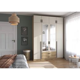 Kleiderschrank Rauch, B:181cm H:248cm T:54cm, beige, Holzwerkstoff, Kinderzimmer, Schr&auml;nke, "Schrank Garderobe W&auml;scheschrank GAMMA in 4 Breiten