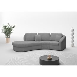 Sit & More Ecksofa SIT & MORE, B:266cm H:88cm T:230cm, grau, 100% Polyester, Wohnzimmer, Sofas, "Jazz L-Form", In weiteren Gr&ouml;&szlig;en erh&auml;ltlich