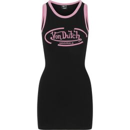 Von Dutch Damen Shirtkleid "Von Dutch KYRIE DRESSES"schwarz, Gr. XS, 100% Baumwolle, Kleider