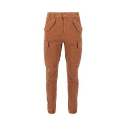 Damen Cargohose "Airman Pant", braun, Gr. 33, Alpha Industries, Obermaterial: 98% Baumwolle, 2% Elastan; Futter: 100% Baumwolle, Hosen