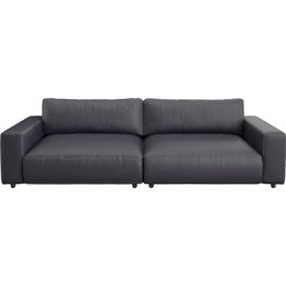 Big-Sofa Musterring, B:252cm H:81cm T:124cm, braun, Flachgewebe FLORIS (100% Polyester);Flachgewebe VALMONT (60% Baumwolle/ 40% Leinen);Microfaser