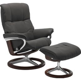 Relaxsessel stressless, B:83cm H:102cm T:74cm, grau, Leder BATICK: BATICK ist ein leicht korrigiertes, durchgef&auml;rbtes und genarbtes M&ouml;belleder, bei