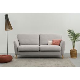 2-Sitzer Home Affaire, B:170cm H:88cm T:90cm, grau, 100% Polyester, Sofas, "MARSEILLE Kompaktsofa 170 cm, Cord, Flachgewebe, Struktur, Webstoff",