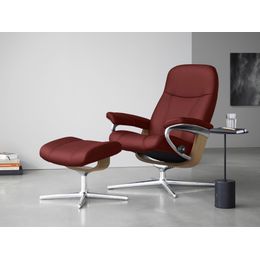 Relaxsessel stressless, B:82cm H:102cm T:72cm, rot, Leder PALOMA: PALOMA ist ein durchgef&auml;rbtes Semianilin-M&ouml;belleder mit nat&uuml;rlicher Narbung.,