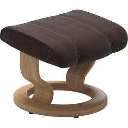Fu&szlig;hocker stressless, B:54cm H:38cm T:39cm, braun, Leder BATICK: BATICK ist ein leicht korrigiertes, durchgef&auml;rbtes und genarbtes M&ouml;belleder, bei dem