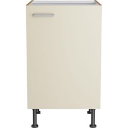 Unterschrank KOCHSTATION, B:50cm H:87cm T:58,1cmstain, eiche hell, K&uuml;che, Schr&auml;nke, "KS-Lucy", Breite 50 cm, mit 1 T&uuml;r, 1 Einlegeboden, Soft-Close,