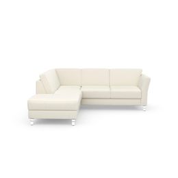 Sit & More Ecksofa SIT & MORE, B:248cm H:87cm T:213cm, beige, Wohnzimmer, Sofas, "Visby L-Form", Wahlweise mit Bettfunktion und Stauraum, frei im Raum stellbar