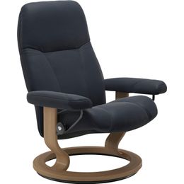 Relaxsessel stressless, B:76cm H:100cm T:71cm, blau, Leder BATICK: BATICK ist ein leicht korrigiertes, durchgef&auml;rbtes und genarbtes M&ouml;belleder, bei