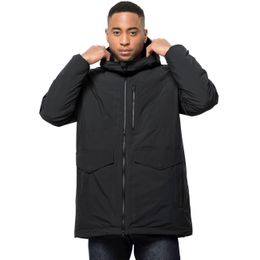 Jack Wolfskin Herren Funktionsparka "KOENIGSBAU", schwarz, Gr. L, unifarben, Obermaterial: 100% Polyester. Futter: 100% Polyester. Wattierung: 100%