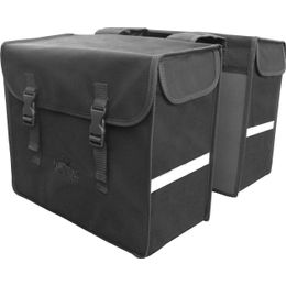 Fahrradtasche "Greenlands Doppel Tasche Canvas", B/H/T: 40cm x 14cm x 40cm, schwarz, GREENLANDS BICYCLE BAGS, Taschen