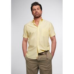 Eterna Herren Kurzarmhemd "REGULAR FIT", gelb, Gr. 4XL, 70% cotton, 30% Lyocell, Hemden, EASY IRON (b&uuml;gelleicht)