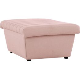 Hocker, B:90cm H:43cm T:105cm, rosa, LOOKS by Wolfgang Joop, 100% Polyester, Wohnzimmer, Hocker, "LOOKS VIII", Quersteppung, passend zur Serie LOOKS