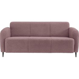 3-Sitzer Home Affaire, B:185cm H:76cm T:90cm, rosa, Luxus-Microfaser weich 100% Polyester;Struktur fein 100% Polyester, Sofas, "Marone"
