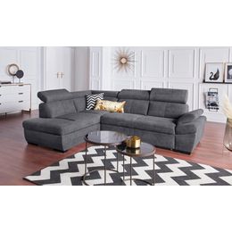 Ecksofa, B:268cm H:77cm T:204cm, braun, exxpo - SOFA FASHION, Wohnzimmer, Sofas, "Salerno, klassisch modernes Funktionssofa, hoher Sitzkomfort,