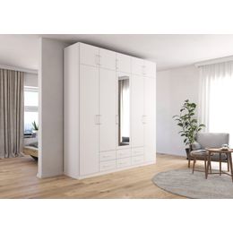 Kleiderschrank Rauch, B:226cm H:248cm T:54cm, wei&szlig;, Holzwerkstoff, Kinderzimmer, Schr&auml;nke, "Schrank Garderobe W&auml;scheschrank GAMMA in 4 Breiten 91-226