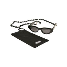 Urban Classics Damen Sonnenbrille "Urban Classics Unisex Sunglasses Puerto Rico With Chain"schwarz, Sonnenbrillen