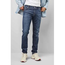 MEYER Herren 5-Pocket-Jeans "M5 Slim", blau, Gr. 36, unifarben, 99% Baumwolle, 1% Elasthan, Jeans, mit Rundbundverarbeitung