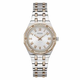 Guess Analoguhr Damen Gr&ouml;&szlig;e One Size gold / silber