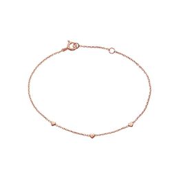 Firetti Armband 'Herzen' Damen Gr&ouml;&szlig;e 19 rosegold