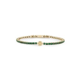 Philipp Plein Jewellery Armband 'Plein Tennis Royal' Damen Gr&ouml;&szlig;e One Size gold / dunkelgr&uuml;n