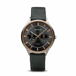 Bering Uhr Herren Gr&ouml;&szlig;e One Size orange / schwarz / silber