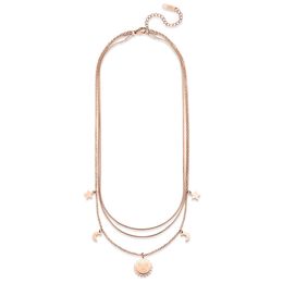 Bruno Banani Kette Damen Gr&ouml;&szlig;e One Size rosegold / grau