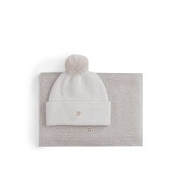 Tommy Hilfiger Beanie Und Schal Damen Gr&ouml;&szlig;e 55/60 hellgrau