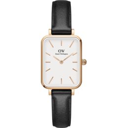Daniel Wellington Damenuhr 'Quadro Pressed Sheffield RG White' Damen Gr&ouml;&szlig;e One Size schwarz / wei&szlig;
