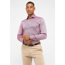 Eterna Herren Langarmhemd "SLIM FIT", rot, Gr. 43, 40% Baumwolle, 4% Elasthan, 56% Lyocell, Hemden, EASY IRON (b&uuml;gelleicht)
