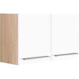 H&auml;ngeschrank KOCHSTATION, B:100cm H:57cm T:34cm, wei&szlig;, K&uuml;che, Schr&auml;nke, "KS-Eton", Breite 100 cm