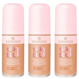 Essence Damen Foundation "Silky BLUR HYDRATING LONGWEAR FOUNDATION", 90mlbraun, Teint-Kosmetika