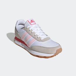 Damen Sneaker "RUN 60S 3.0", adidas Sportswear, Gr. 38cloud wei&szlig;, clear pink, grau one, Leder, Textil, Schuhe