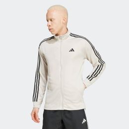 Herren Trainingsjacke "TR-ES 3S T-TOP", grau, Gr. XXXL, adidas Performance, Obermaterial: 100% Polyester, Jacken