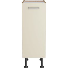 Unterschrank KOCHSTATION, B:30cm H:87cm T:58,1cm, beige, K&uuml;che, Schr&auml;nke, "KS-Lucy", Breite 30 cm, mit 1 Auszug, Soft-Close, h&ouml;henverstellbare F&uuml;&szlig;e