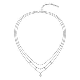 BOSS Damen Kette mit Anh&auml;nger "Schmuck Edelstahl Halsschmuck Ankerkette IRIS", Edelstahl, L: 46 B: 1mm, silber, Edelstahl, B:1mm, Halsketten, mit